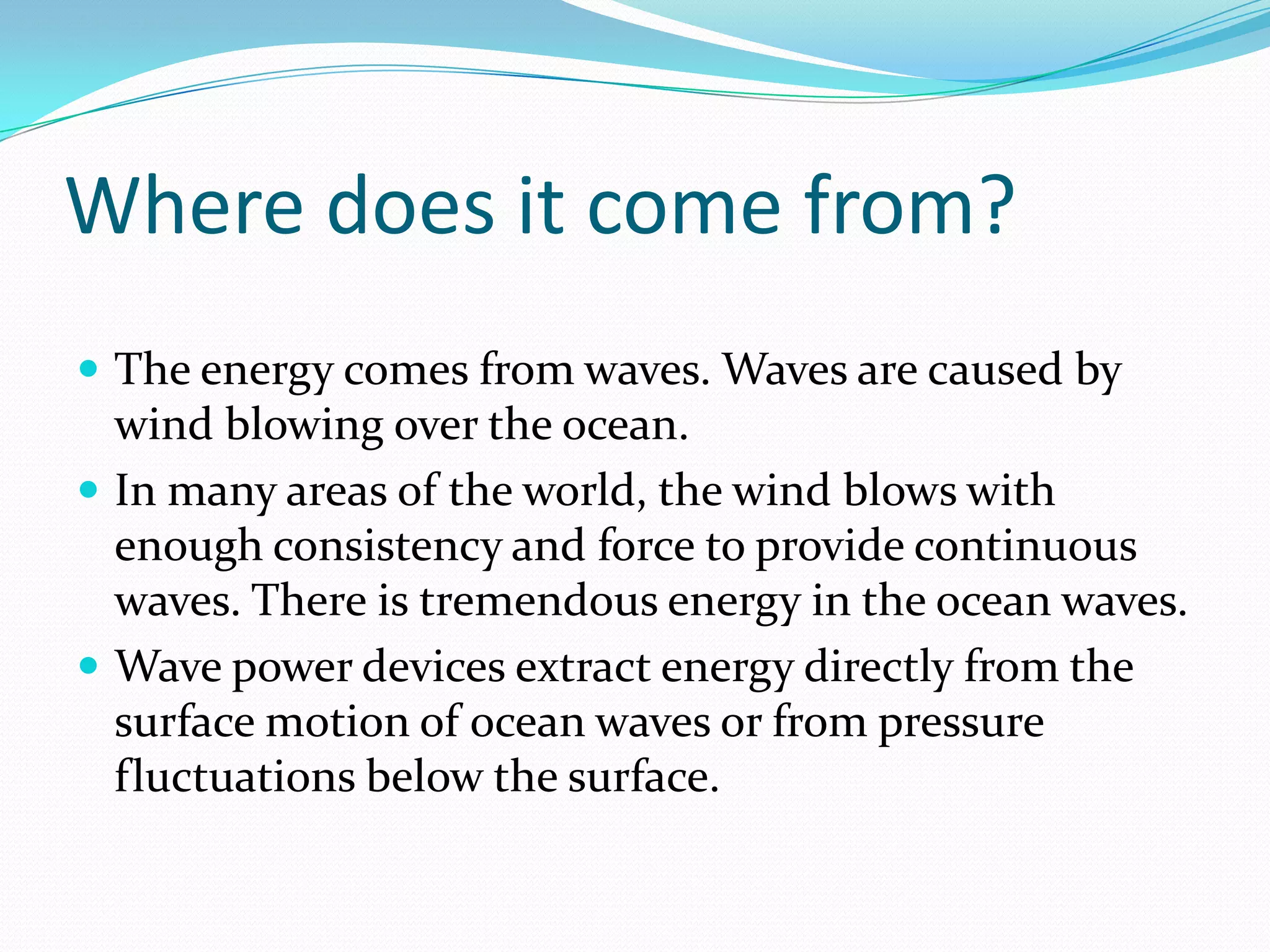 Wave energy | PPTX