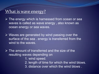 Wave energy by janith dilan nawarathne | PPT