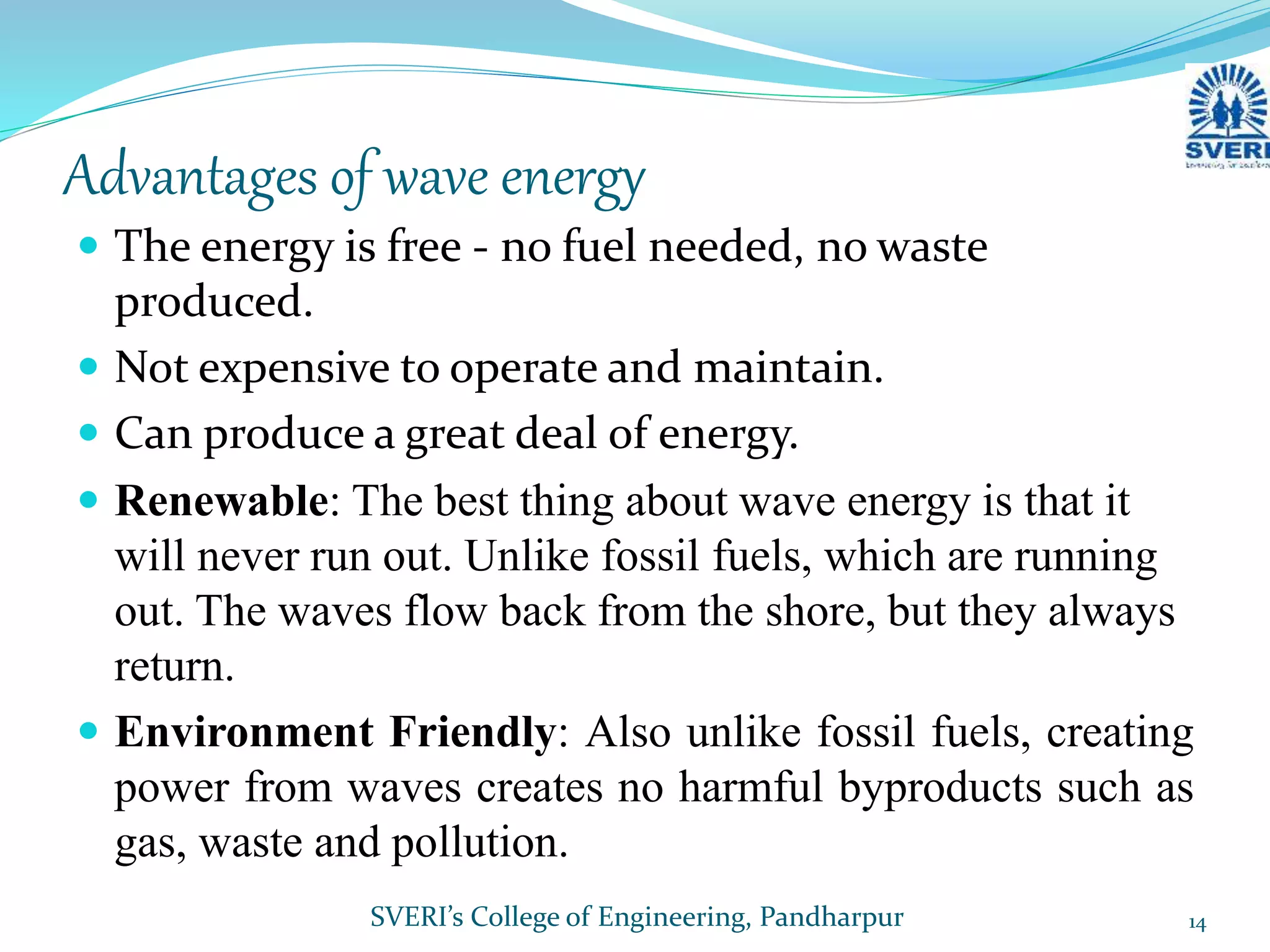 Wave energy by R.D.Solage | PPTX