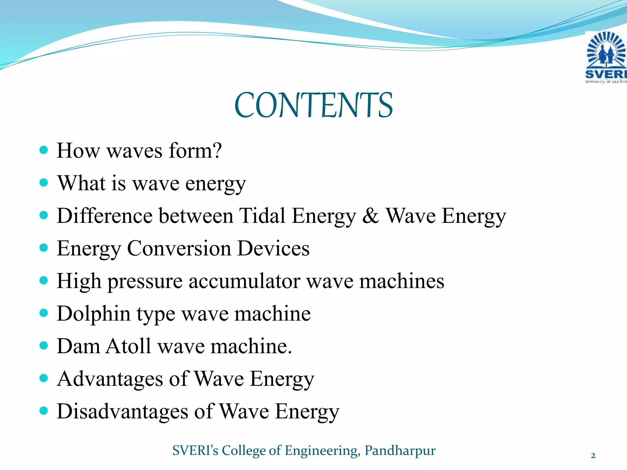 Wave energy by R.D.Solage | PPTX