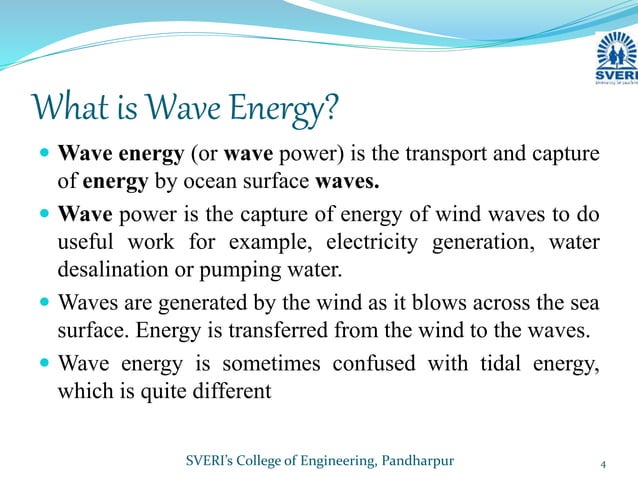 Wave energy by R.D.Solage | PPT