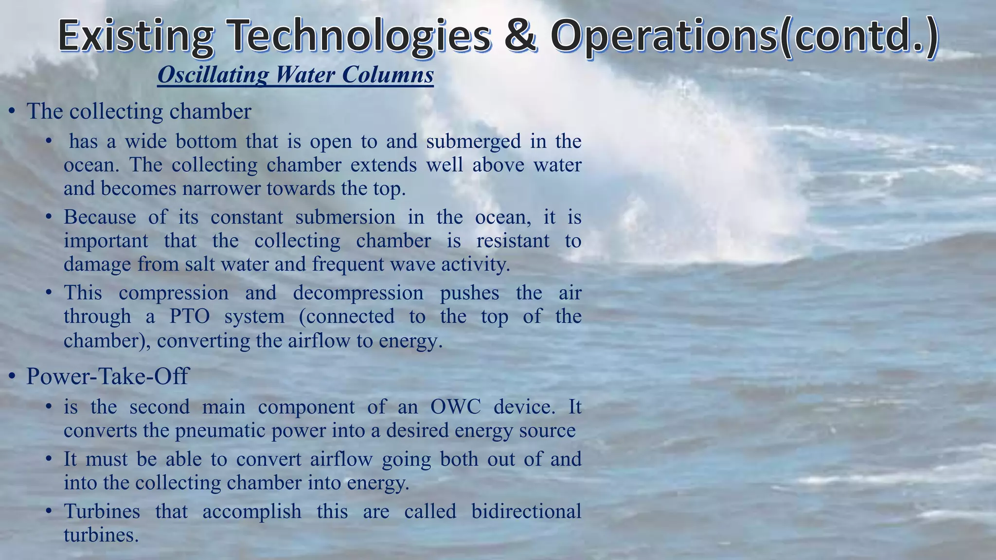 Wave energy: Operation and Prospects | PPT