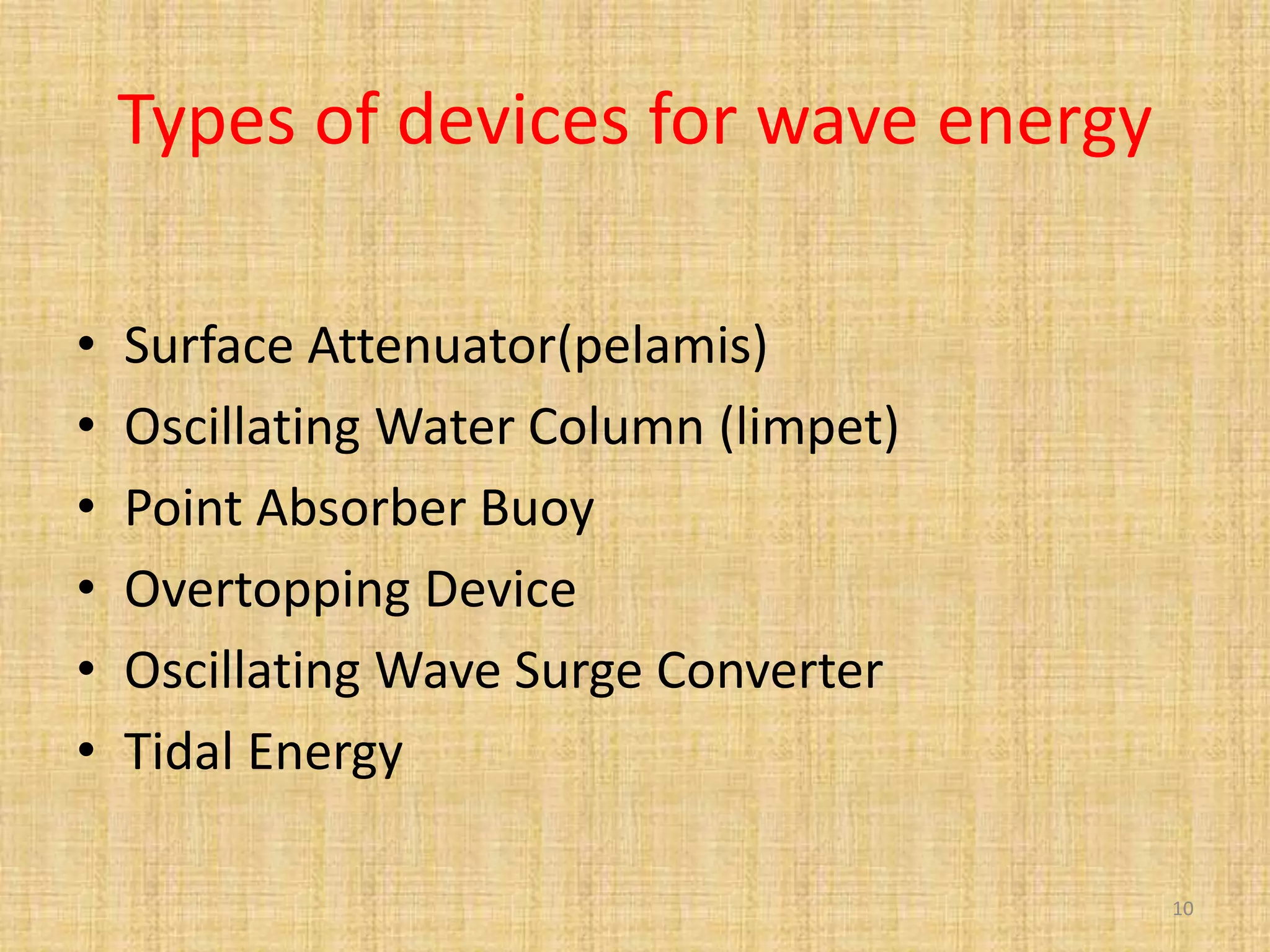 Wave Energy | PPTX