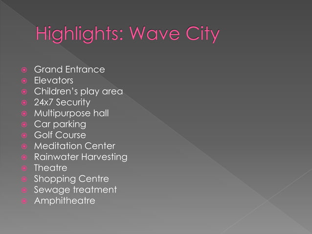 Wave Executive Floors - 2/3 BHK Apartments | PPT