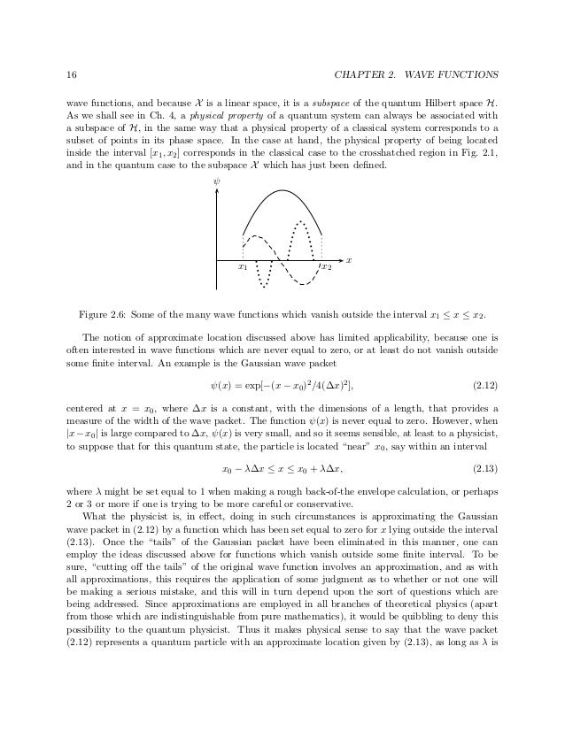 Wave functions