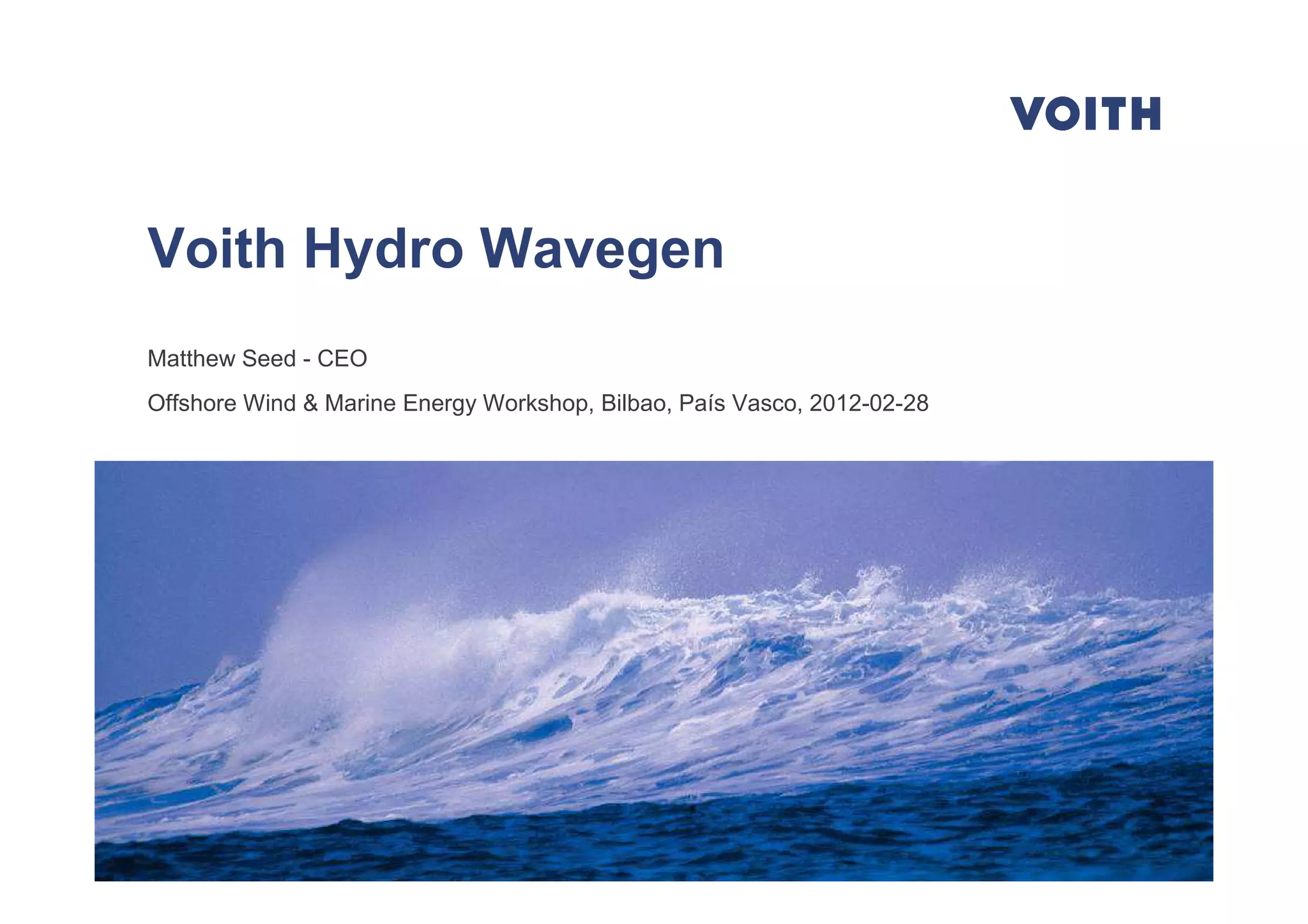 Wavegen presentation | PDF | Power and Energy Industry | Industries
