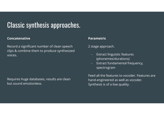 Taras Sereda "Waveglow. Generative modeling for audio synthesis" | PPT