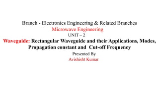 Waveguides and its Types Field view and structures | PPTX