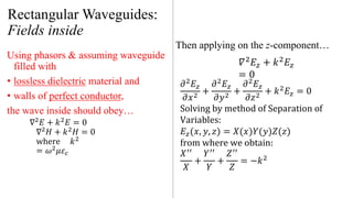 Waveguides and its Types Field view and structures | PPTX