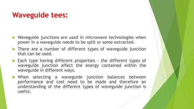 Wave guide tees | PPTX | Physics | Science