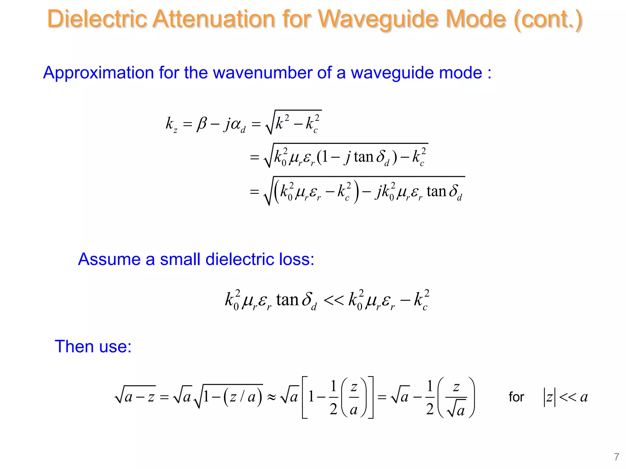 Waveguiding Structures Part 2 (Attenuation).pptx