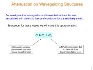 Waveguiding Structures Part 2 (Attenuation).pptx | Physics | Science