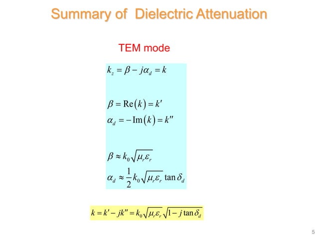 Waveguiding Structures Part 2 (Attenuation).pptx | Physics | Science