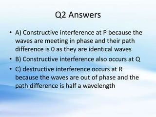 Wave interference learning objective | PPTX