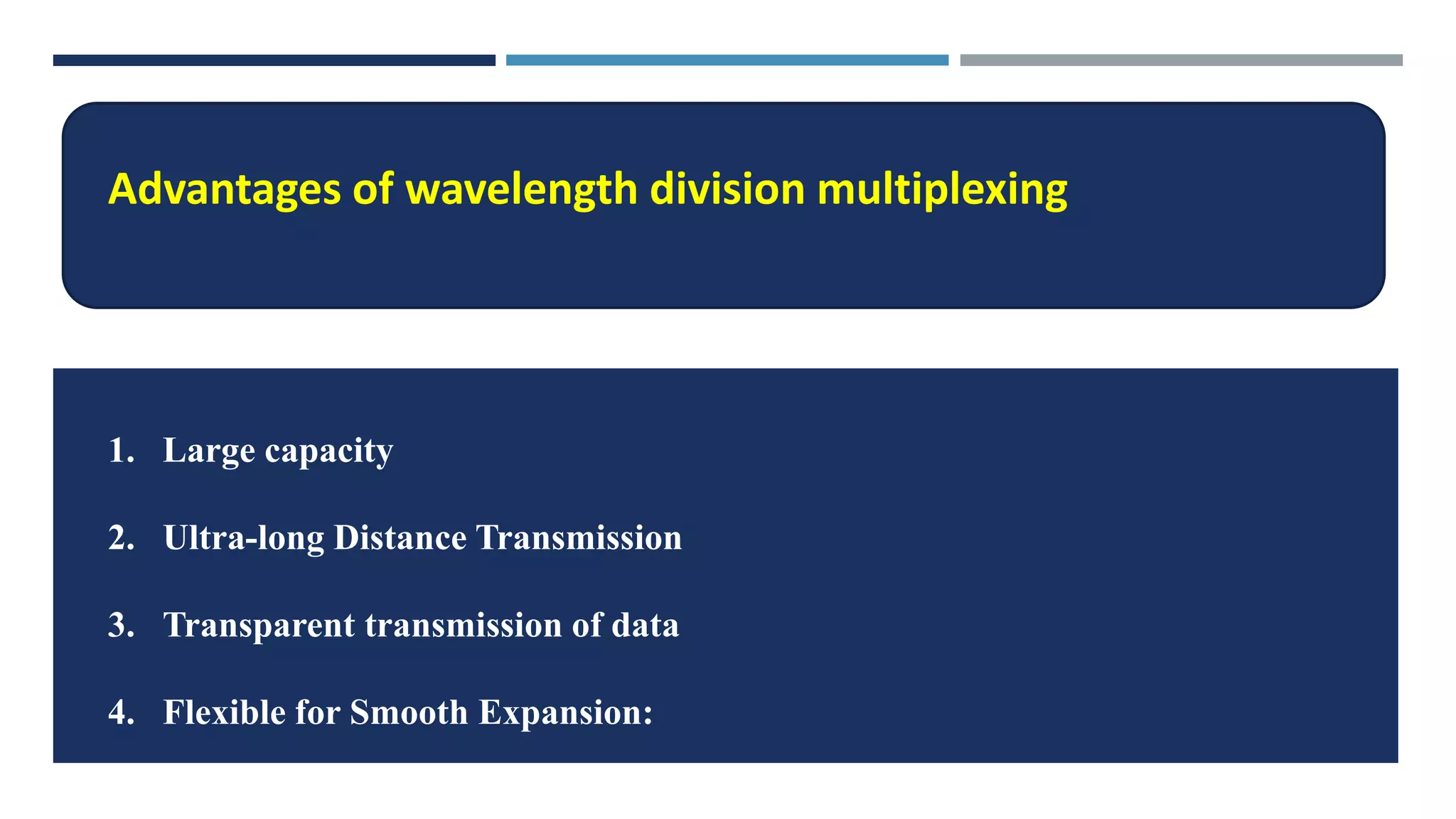 Wavelength division multiplexing | PPTX