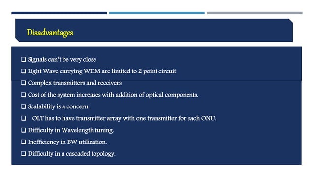 Wavelength division multiplexing | PPTX | Computer Networking | Computing