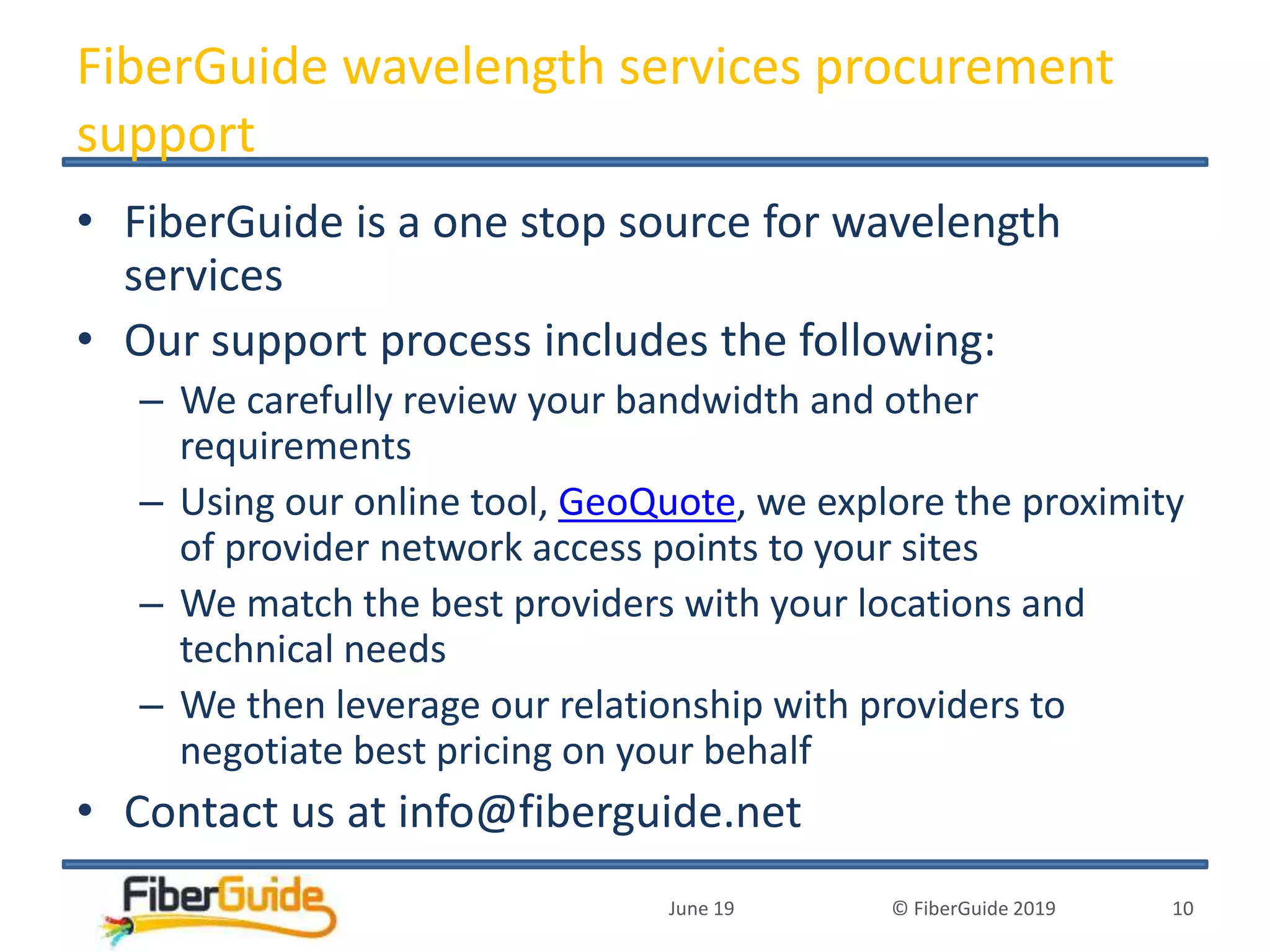 Wavelength services | PPTX
