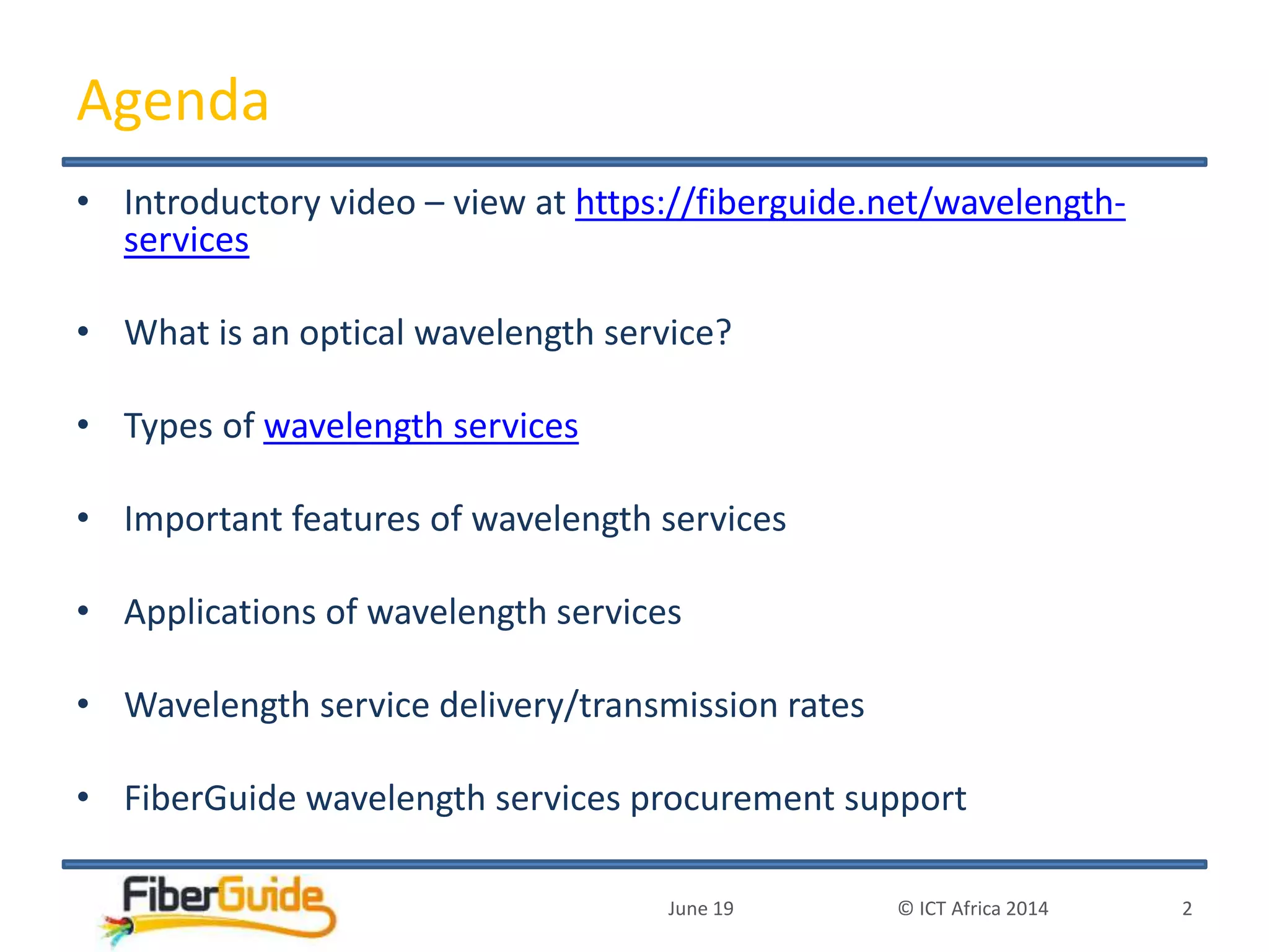 Wavelength services | PPTX