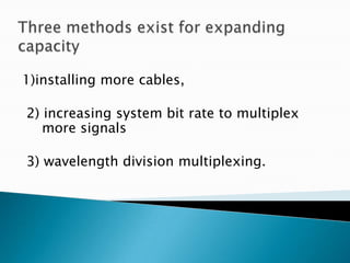 Wavelength division multiplexing | PPTX