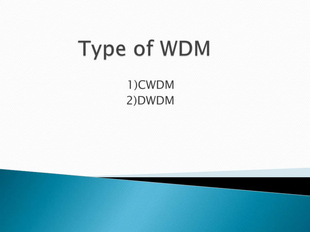 Wavelength division multiplexing | PPTX | Computer Networking | Computing