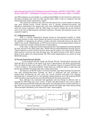 Wavelet neural network conjunction model in flow forecasting of ...