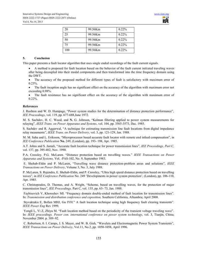 Wavelet Based Analysis For Transmission Line Fault Location Pdf