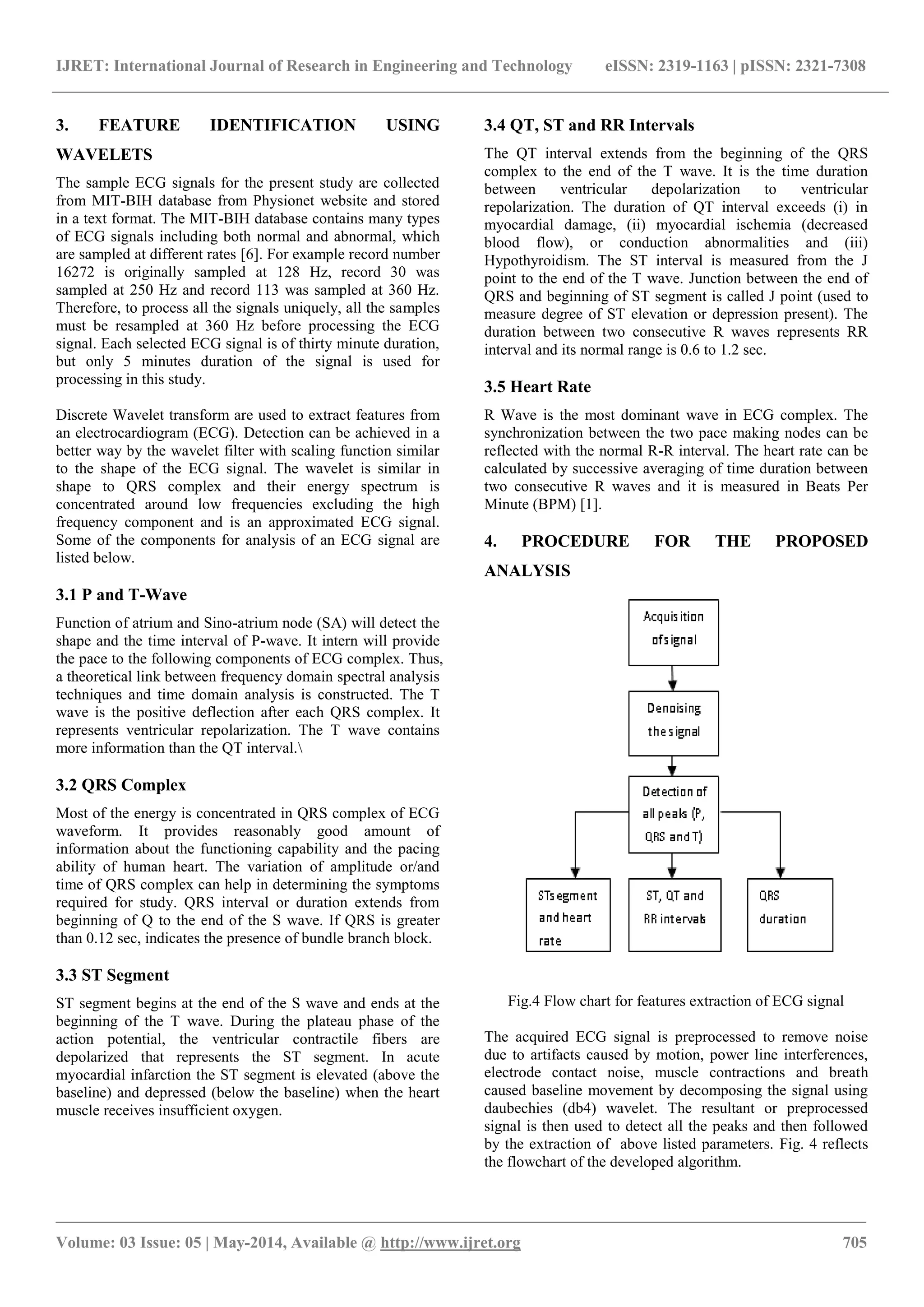 Wavelet based ecg signal component identification | PDF