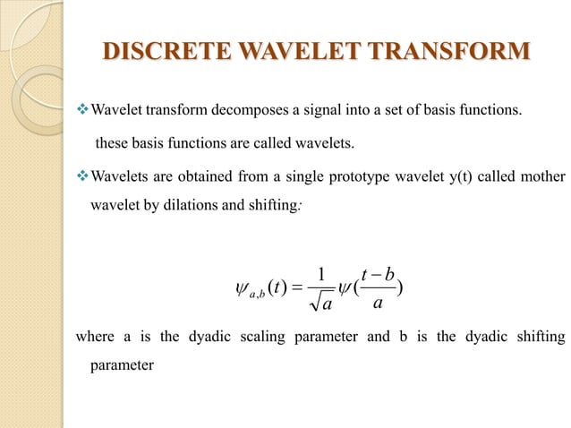 Wavelet Based Feature Extraction Scheme Of Eeg Waveform Ppt Brain And Nervous System