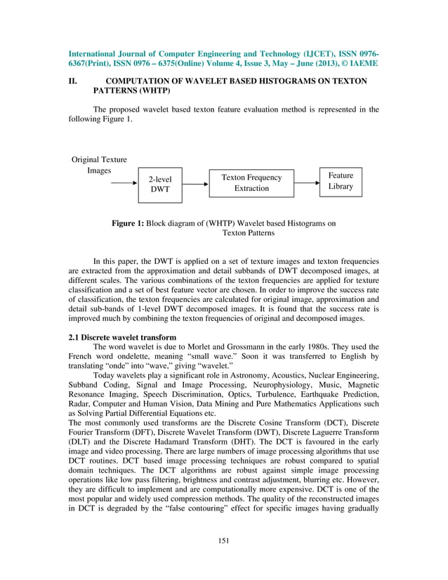 Wavelet based histogram method for classification of textu | PDF