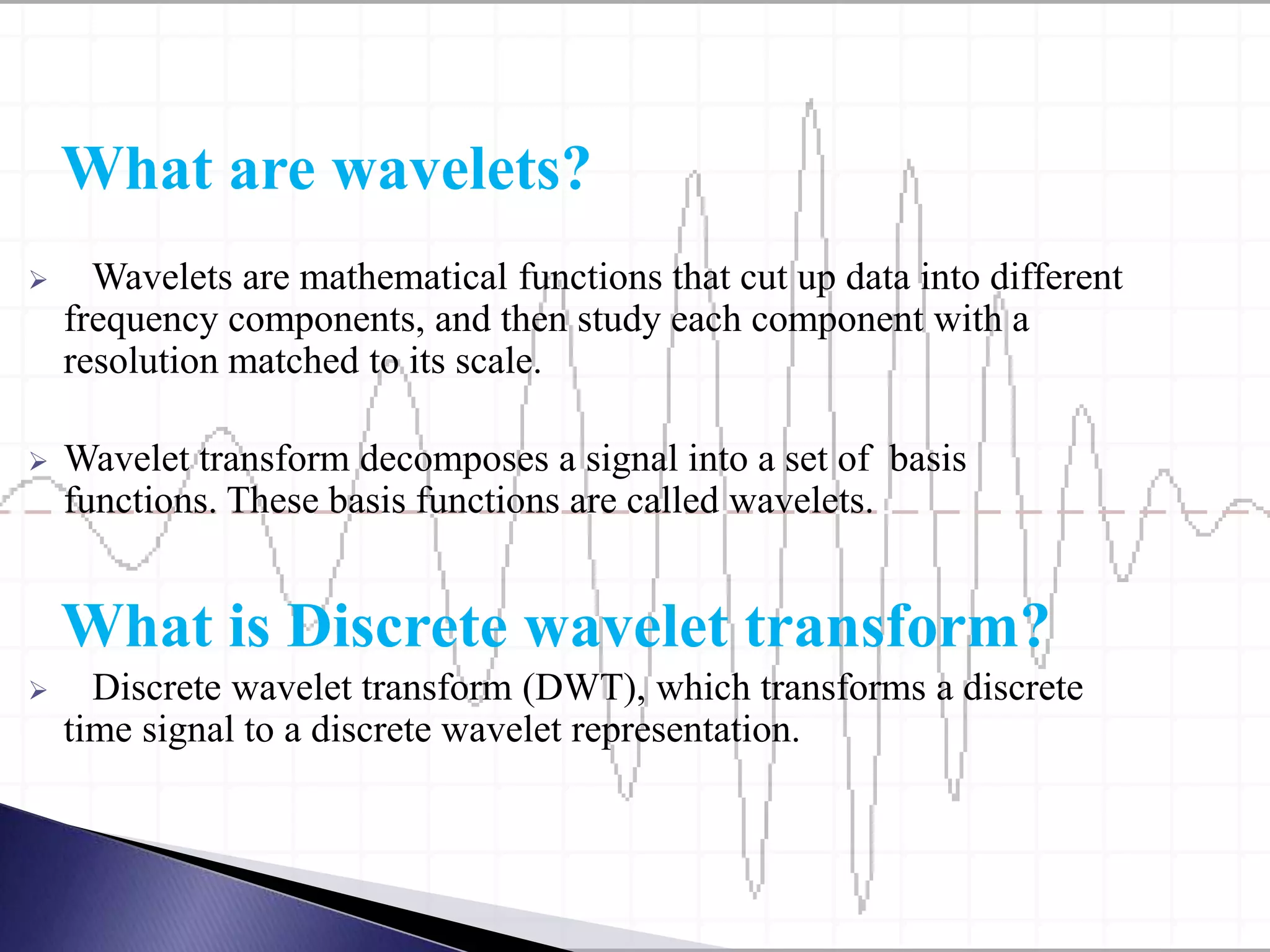Wavelet based image compression technique | PPTX