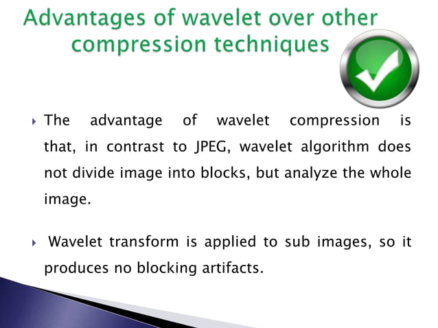 Wavelet based image compression technique | PPTX