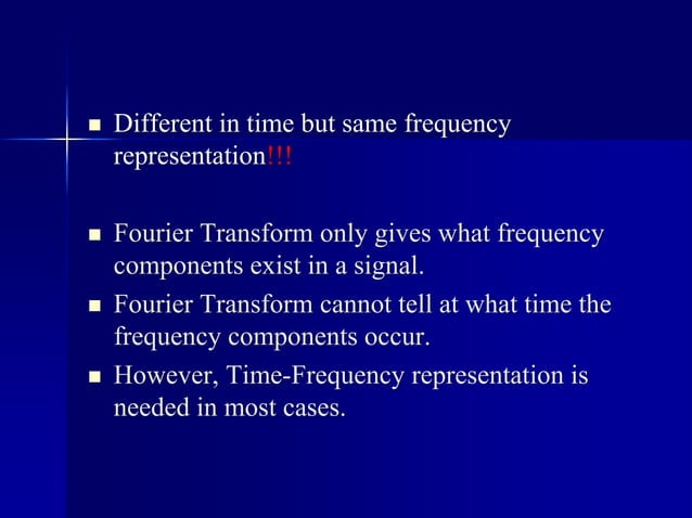 Introduction To Wavelet Transform With Applications To Dsp Pptx Web