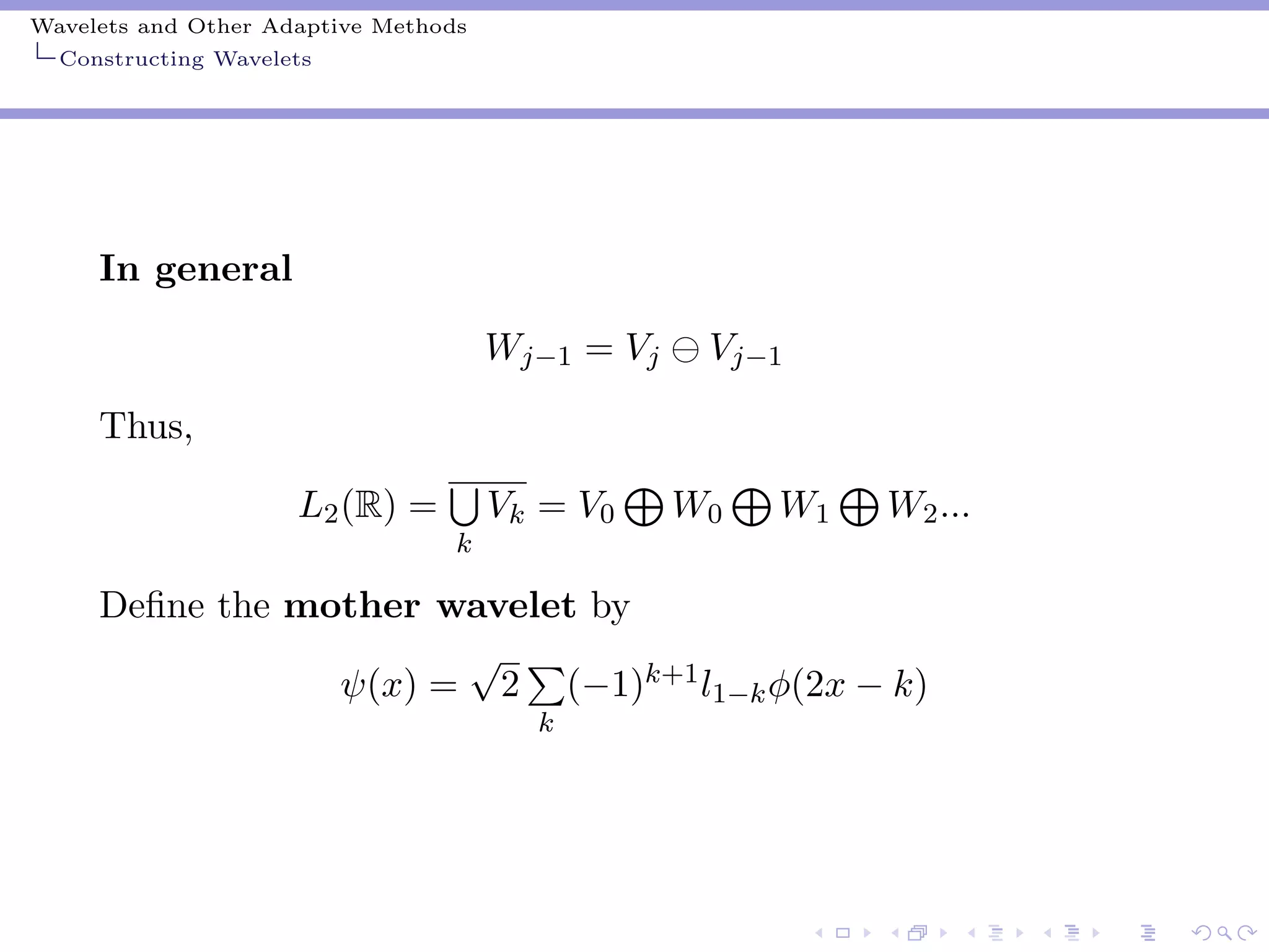 Wavelets and Other Adaptive Methods | PDF