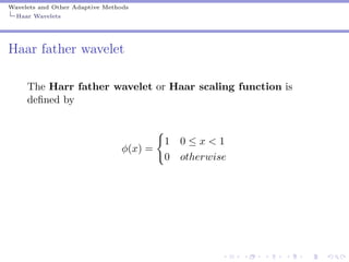 Wavelets and Other Adaptive Methods | PDF
