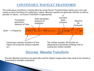 Wavelets AND counterlets | PPT