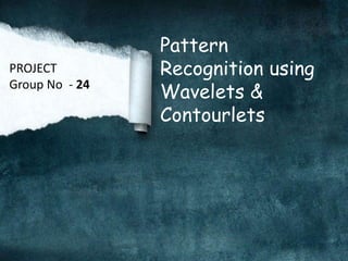 Wavelets AND counterlets | PPT