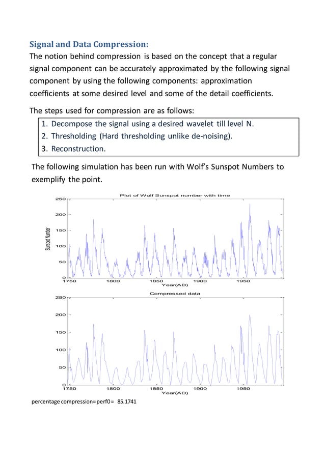 Wavelet Transform And Its Applications In Data Analysis And Signal And