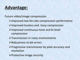 Wavelet video processing tecnology | PPTX