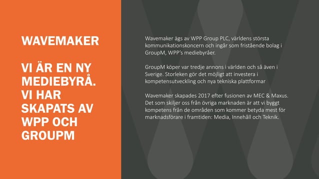 Wavemaker presentation180308 | PDF | Marketing and Advertising | Business