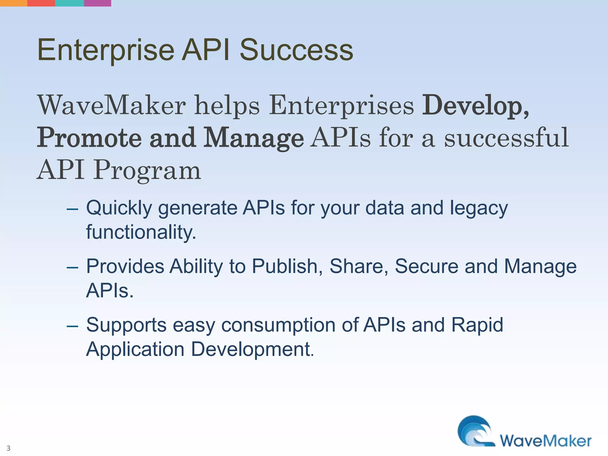 WaveMaker API Success | PPT