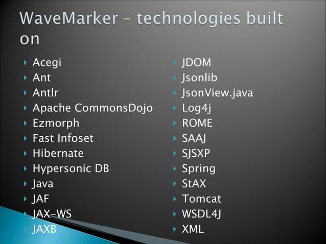 WaveMaker tutorial with Flash | PPT