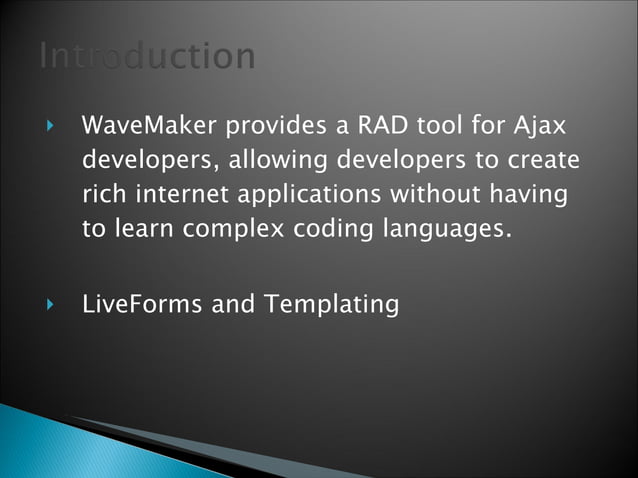 WaveMaker tutorial with Flash | PPT