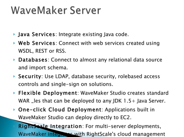 WaveMaker tutorial with Flash | PPT