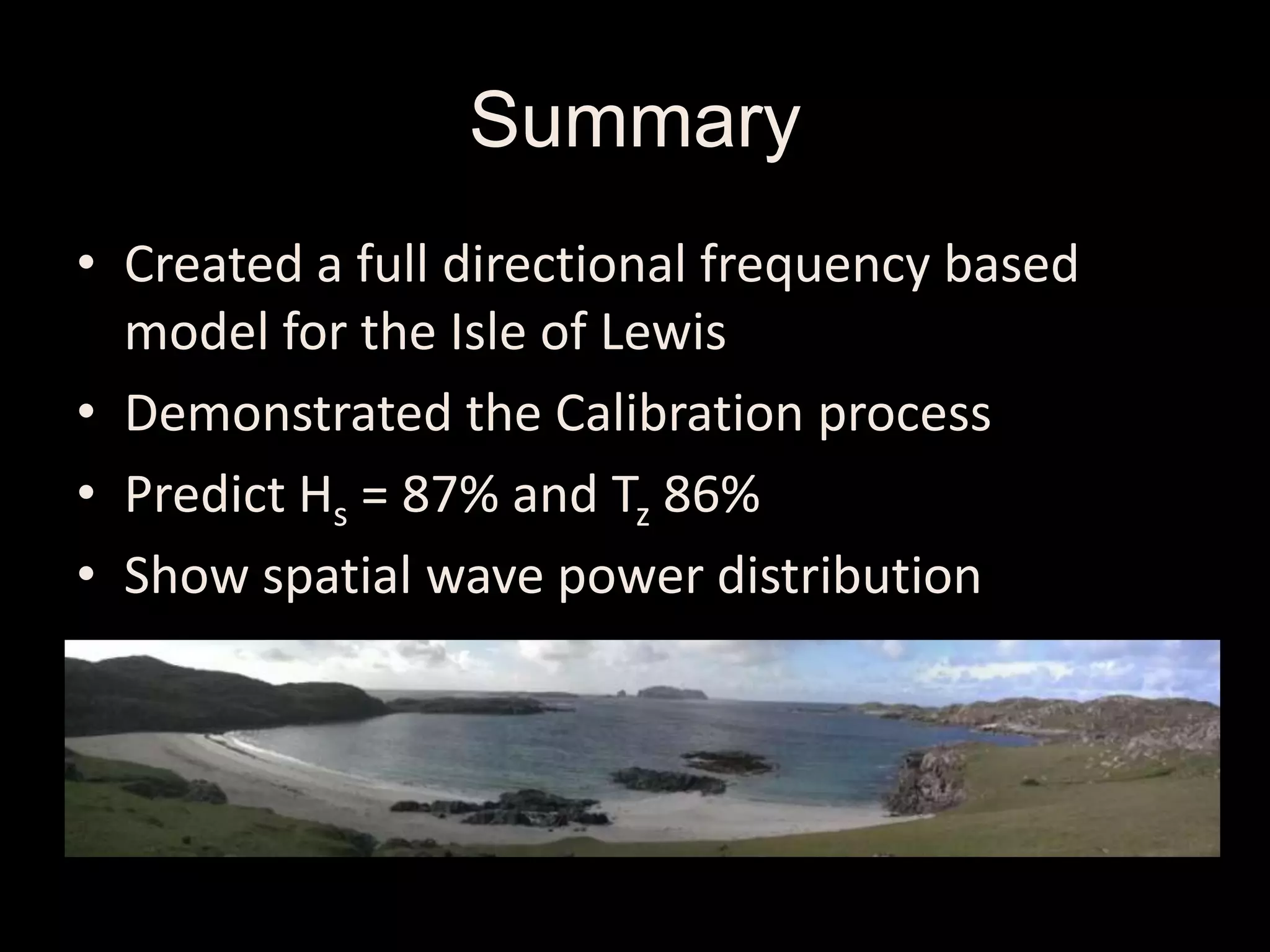 Wave Modelling for Potential Wave Energy Sites around the Outer ...