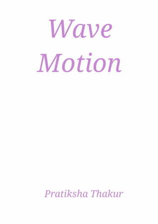 Wave Motion | PDF