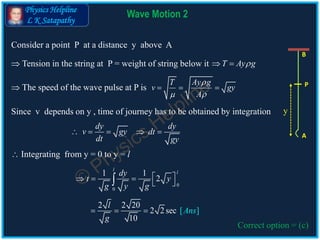Wave Motion QA 2 | PPTX | Physics | Science