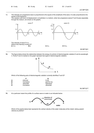 Wave motion 2008_prelim_questions | PDF