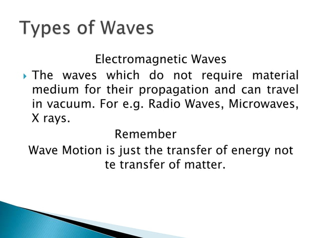 Wave motion and its applications | PPTX