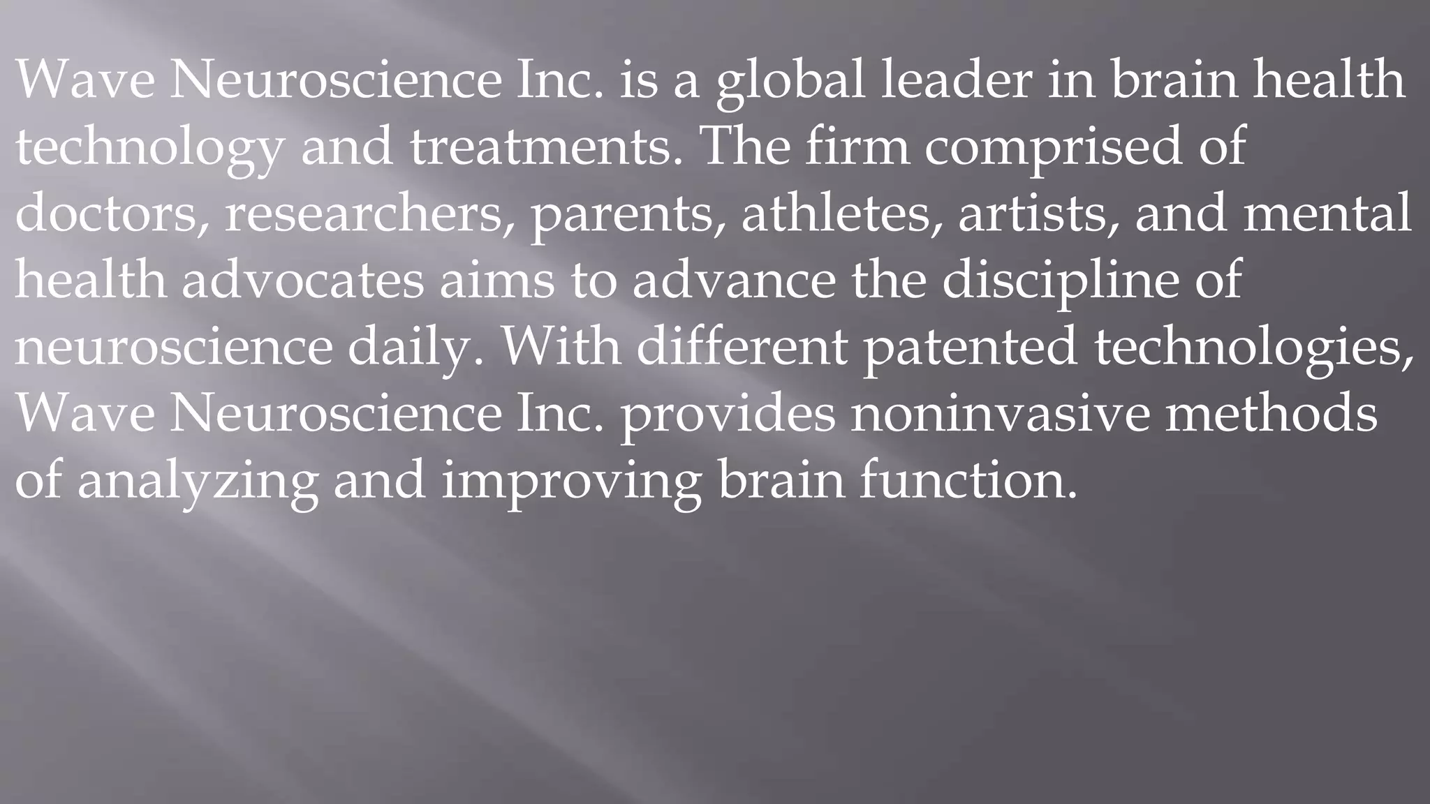 Four Noninvasive Methods of Improving Brain Function | PPTX