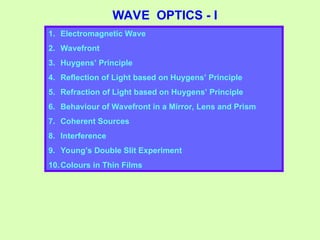wave optic 1.ppt important slides for bsc level | PPT